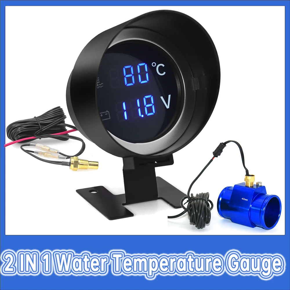 Car-Water-Temperature-Gauge-Voltmeter-With-Water-Temperature-Sensor-2 ...