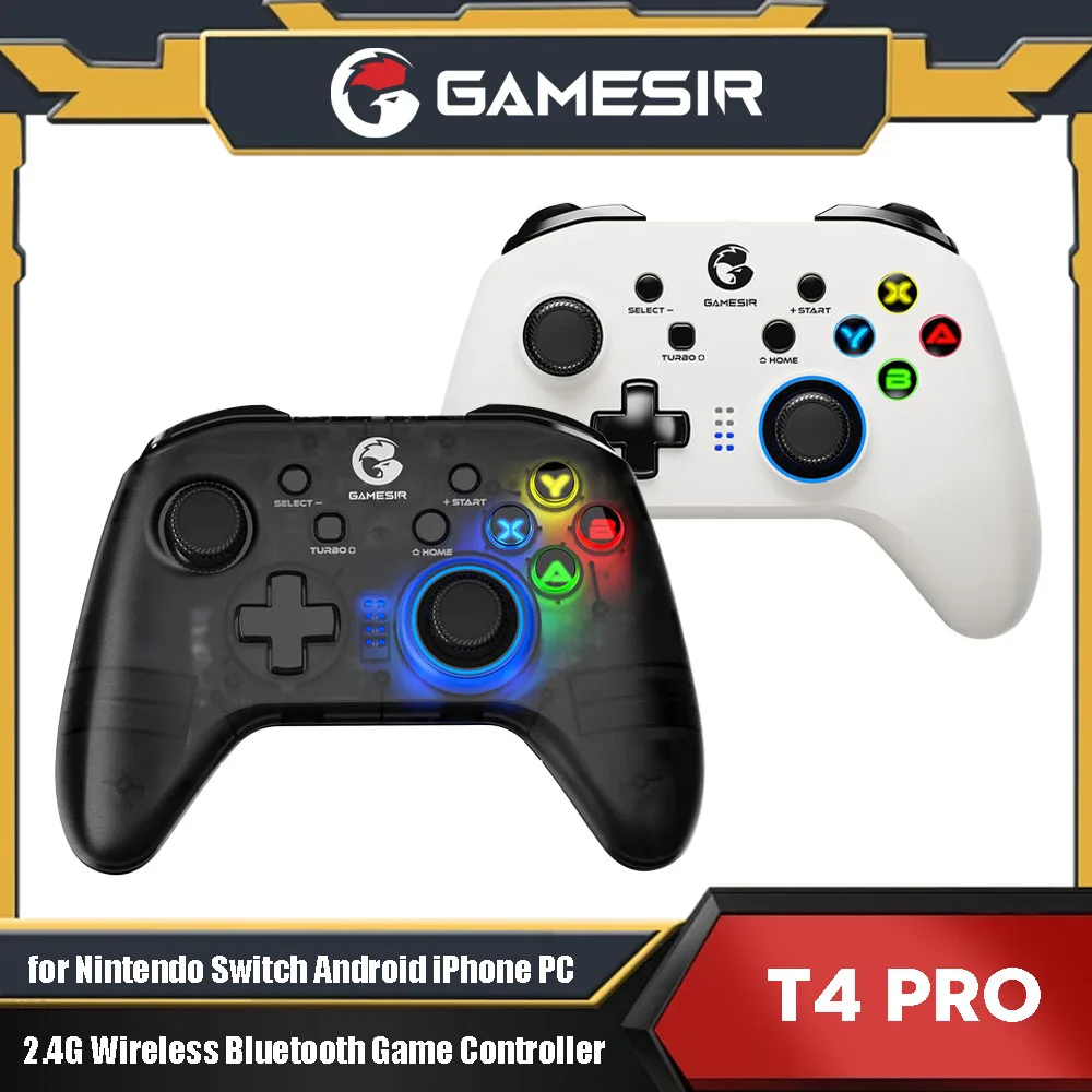 GameSir-T4-Pro-Game-Controller-2-4G-Wireless-Bluetooth-Gamepad-with-6 ...