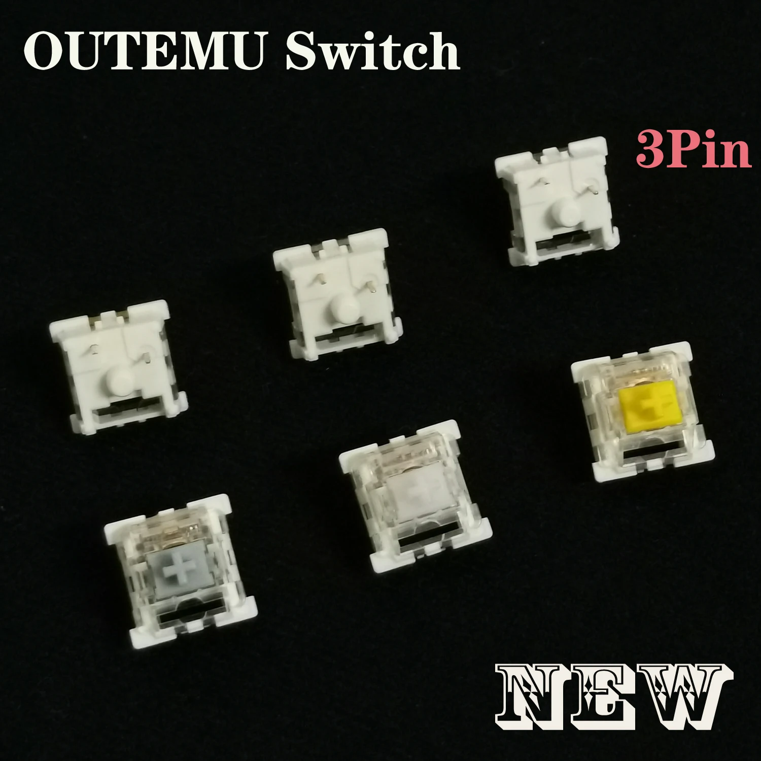 Outemu-Silent-Gray-Switches-Mechanical-Keyboard-Yellow-White-Switch ...