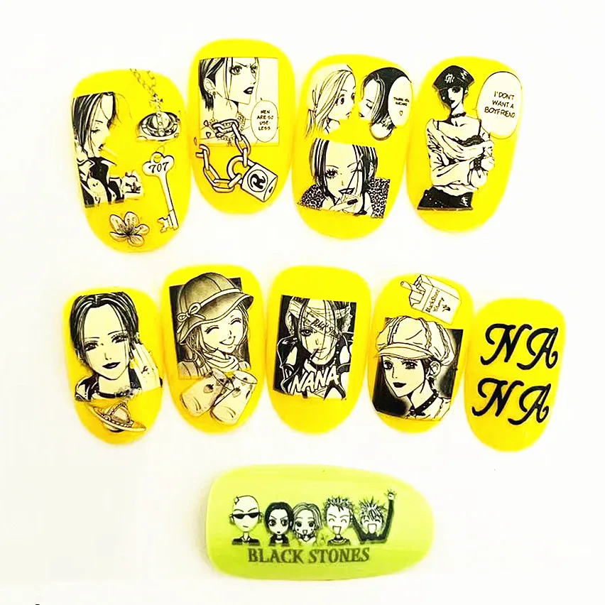 k-TSC-303-Newest-design-NANA-Anime-designs-3d-Nail-Art-Sticker-nail ...