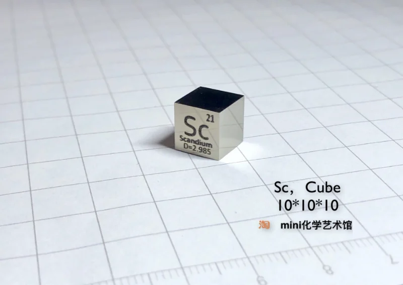 Custom-Full-mirror-version-Scandium-cube-Scandium-target-metal-Scandium ...