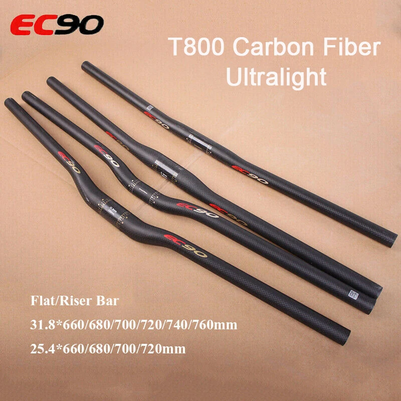 EC90-Carbon-Fiber-Bicycle-Handlebar-Ultralight-25-4-31-8mm-MTB ...