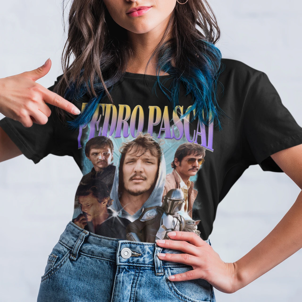 Vintage-Bootleg-Pedro-Pascal-T-Shirt-Women-Outfits-Merch-100-Cotton ...