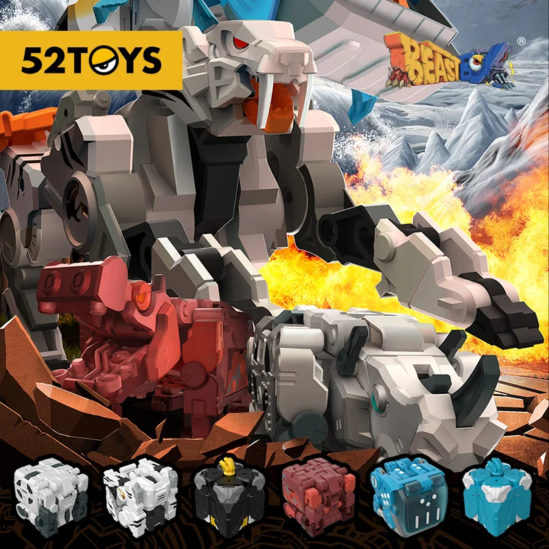 52TOYS-Beastbox-Hippo-Shark-Ceratotherium-simum-Penguin-Deformation ...
