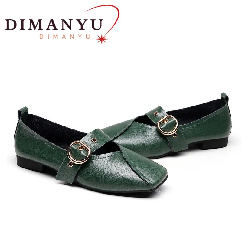 DIMANYU-Ladies-Spring-Shoes-2023-New-Genuine-Leather-Mother-Flat-Shoes ...