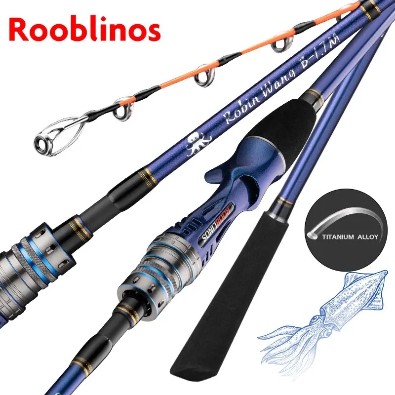 Rooblinos-Robin-Wang-Squid-Rod-X-Cross-33T-Carbon-Fiber-Titanium-Alloy ...
