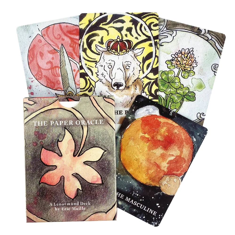 The Paper Oracle A Lenormand baraja de cartas de Tarot visión en inglés ...