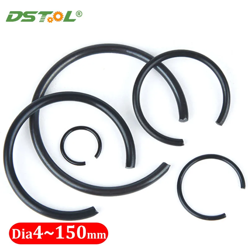 Din7993 Round Wire Snap Rings Diameter 4-150mm For Hole/shaft Wire ...