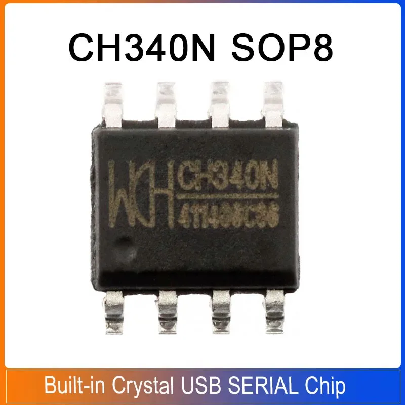 5-50PCS CH340N SOP8 CH340 CH 340N USB SERIAL CHIP Built-in crystal USB ...