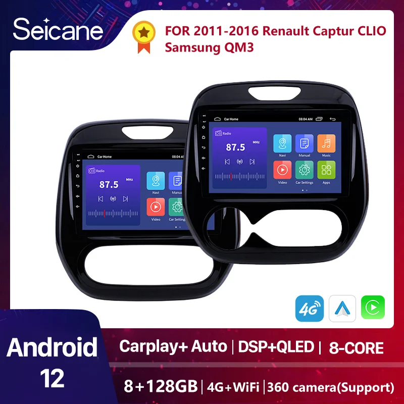 Seicane-Android-13-Auto-Radio-For-Renault-Captur-CLIO-Samsung-QM3-2011 ...
