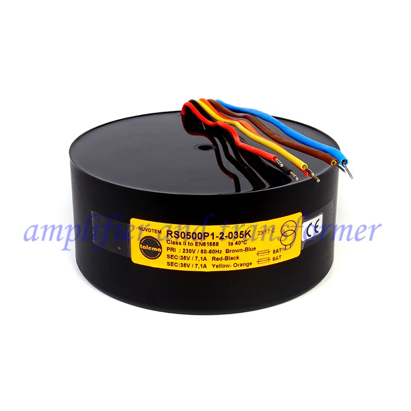 Talema 500W 500VA Dual 25V 30V 35V 40V 45V 50V Toroidal Transformer ...