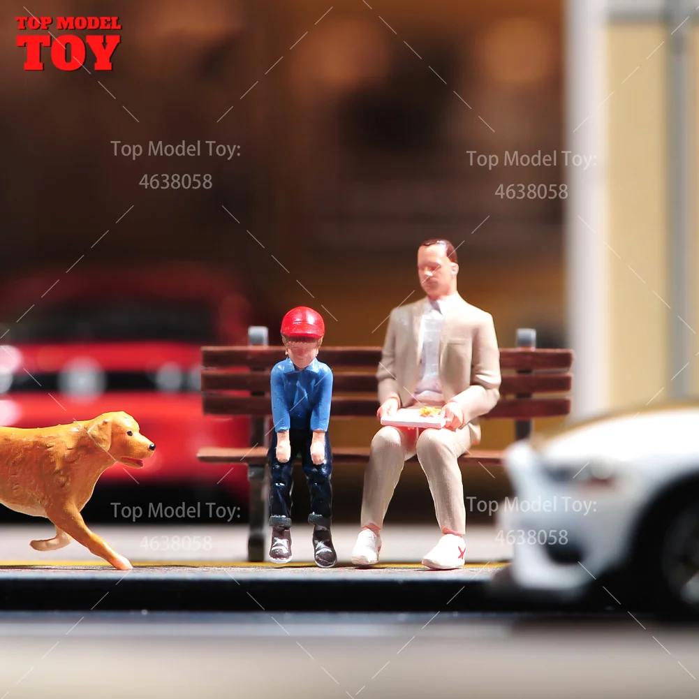 Painted-Miniatures-1-64-1-43-1-87-Mr-Forrest-Gump-Sitting-On-Bench-Male ...