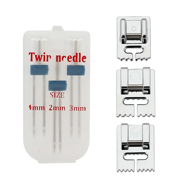 2/90 3/90 4/90 multifuctional Double Twin Needles Wrinkled Sewing 5/7/9 ...