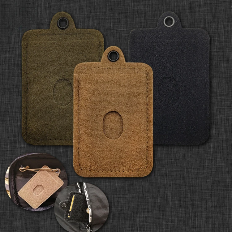 Tactical Badge Holder Hook ID Card Holder Credit Card Organizer Surface ...