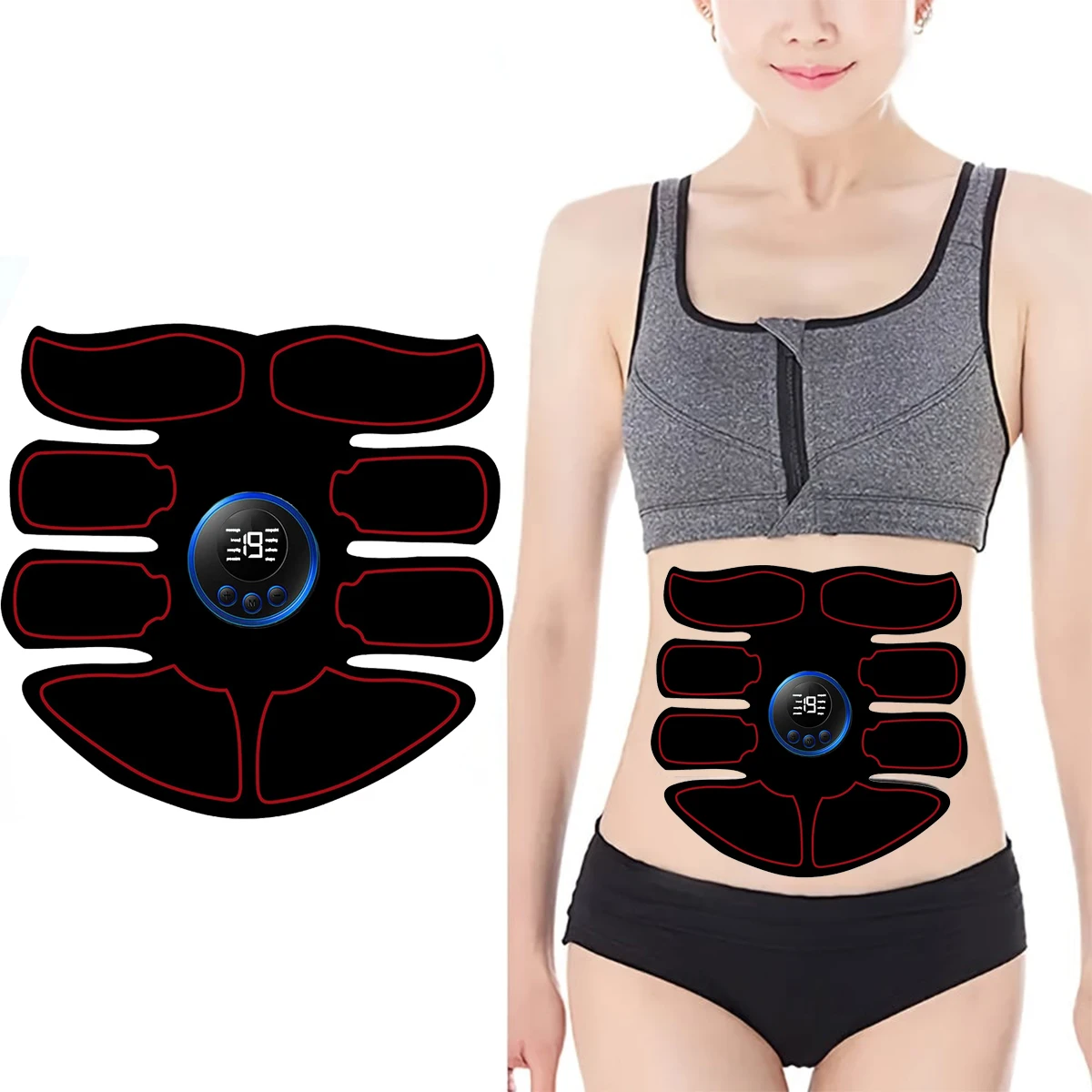 Wireless Abdominal Trainer Body Slimming Massager Fitness Trainer for ...