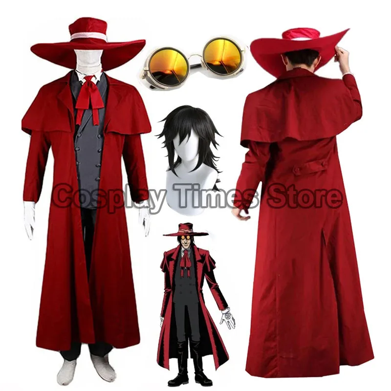 New-Vampire-Hunter-Cosplay-Hellsing-Alucard-Costumes-Cool-Man-Suits ...