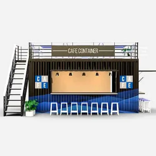 Prefabricated-Shipping-Container-Restaurant-Cafe-Double-Decker ...