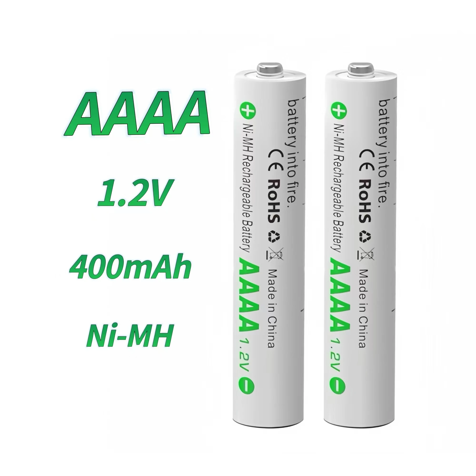 AAAA Batteries AA AAA battery Charger 1.2V 400mAh Rechargeable NI-MH ...