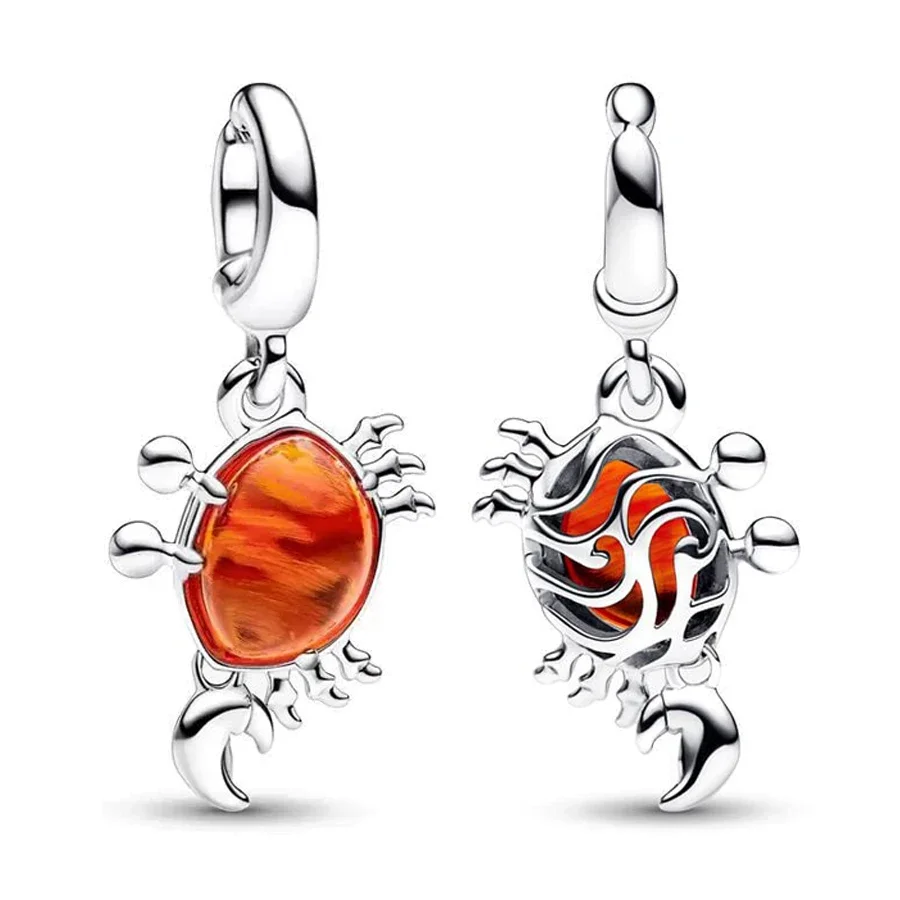 Abalorio-colgante-de-La-Sirenita-de-Murano-naranja-para-mujer-abalorio ...