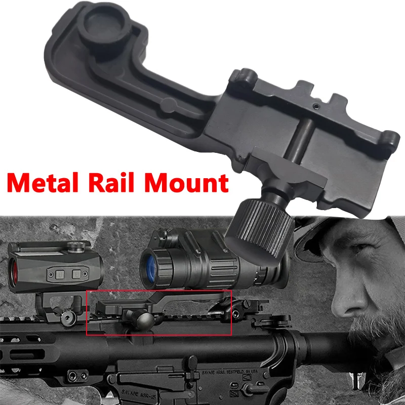 Tactical-Aluminum-Alloy-20mm-Picatinny-Rail-NVG-Mount-Fit-Pvs-14-Pulsar ...