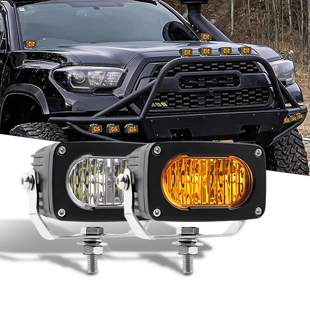 3-Inch-LED-Pods-Lights-2PCS-Amber-Driving-Light-Offroad-Spot-Beam ...