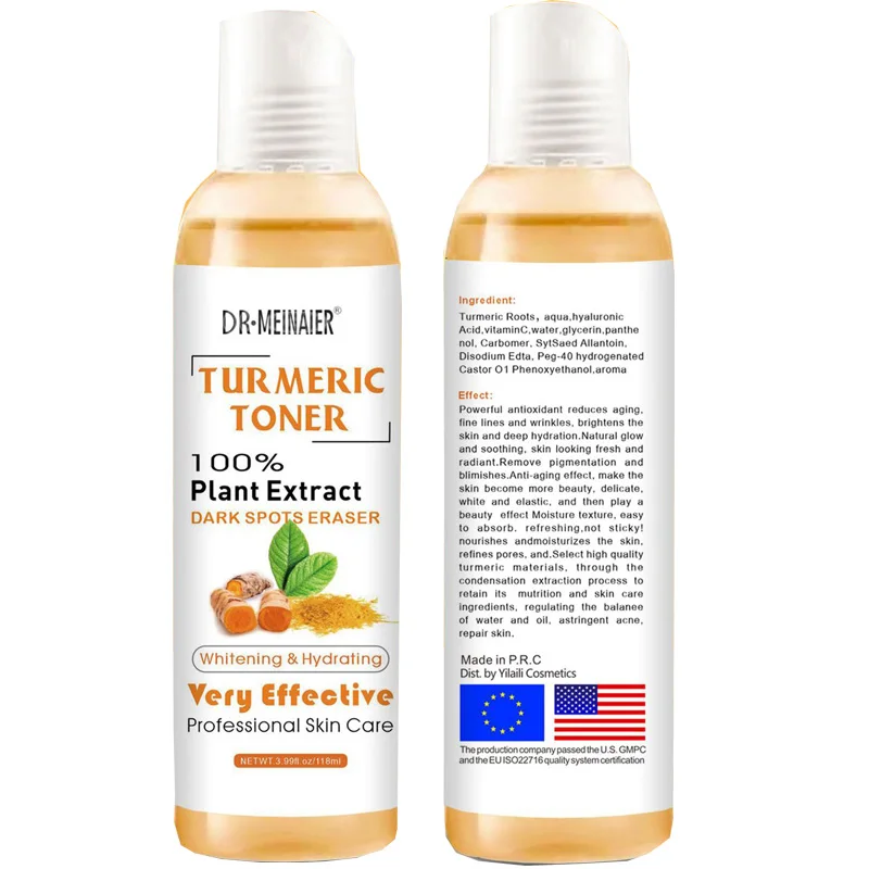 118ml Turmeric Face Toner for Oil Skin Acne Dark Spot Removal Whitening ...