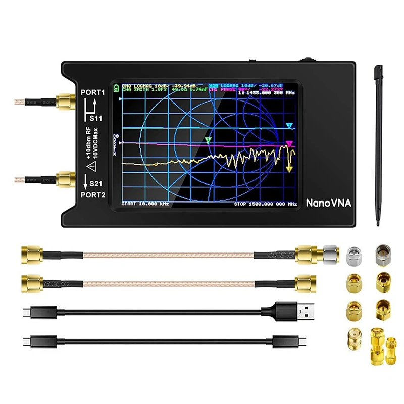 Nanovna-h4 Vector Network Analyzer 10khz-1.5ghz Antenna Analyzer ...