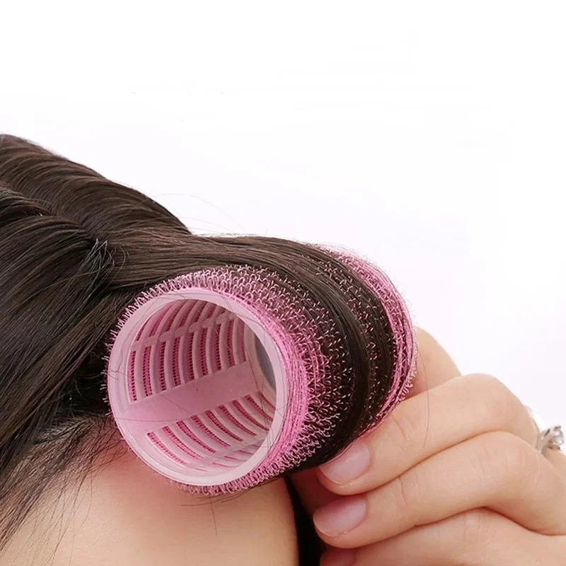 6Pcs Multi Size Large Self Grip Hair Rollers Pro Salon Hairdressing ...