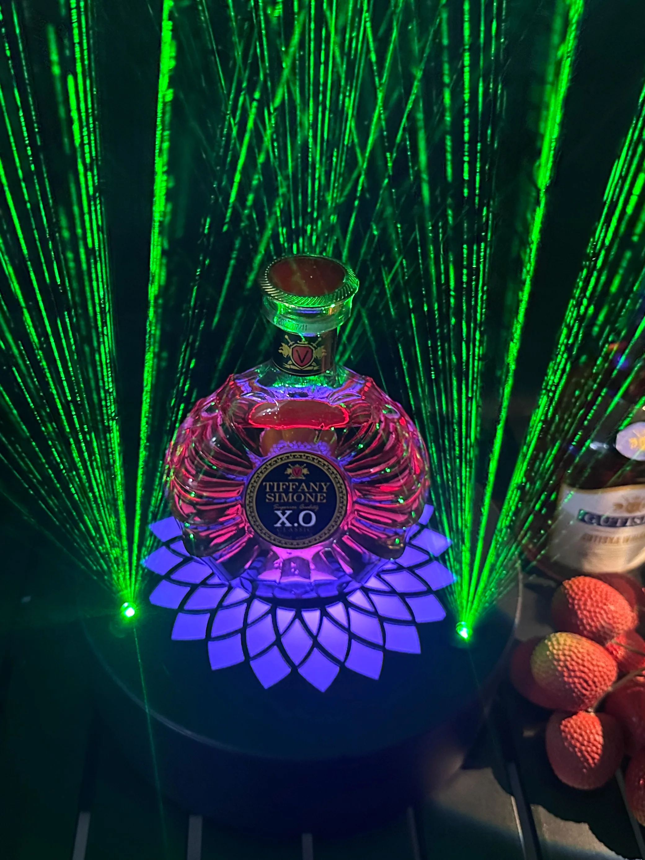 LED Smoking Table Lamp with Laser Light & Charging Base for Hookah ...