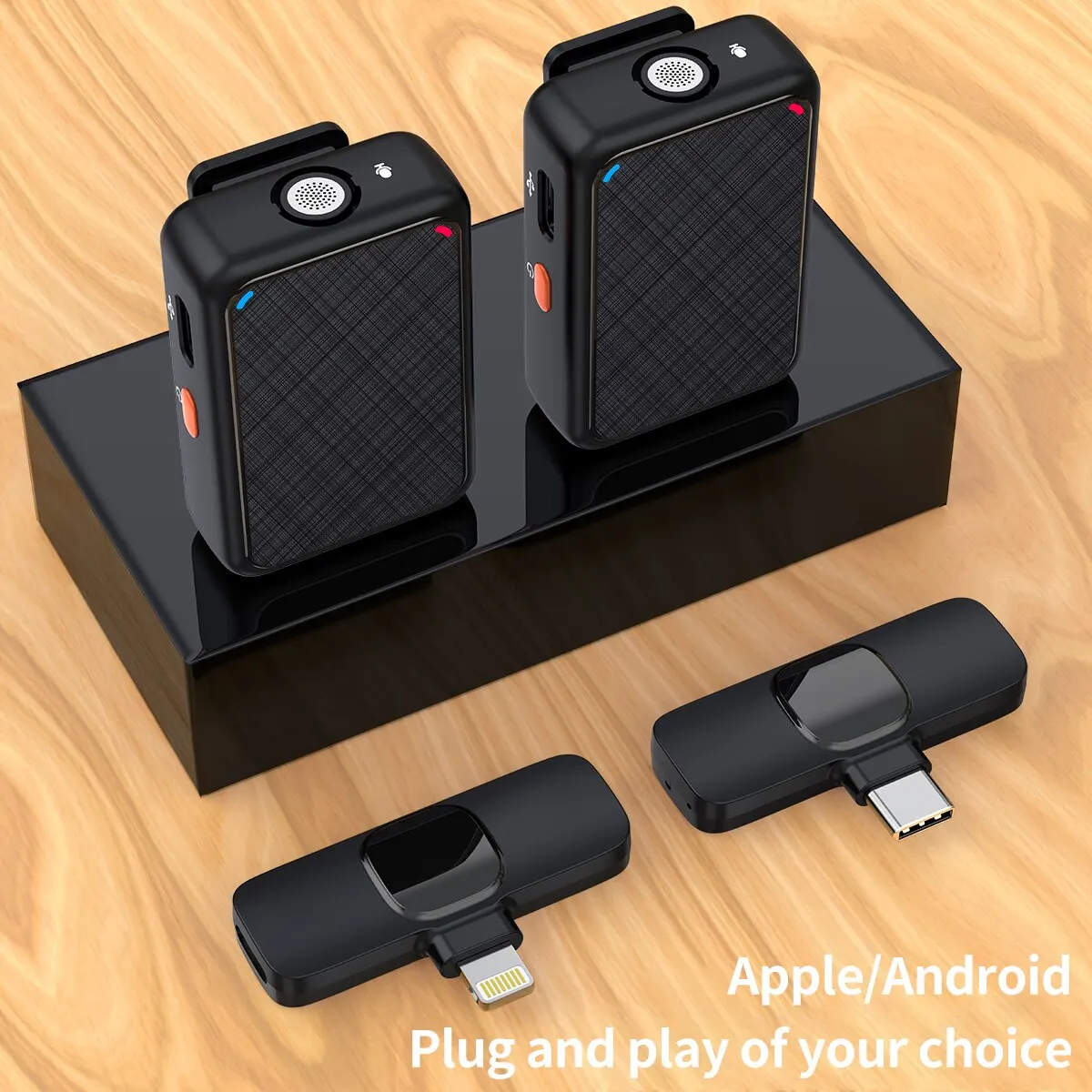 Wireless-Lavalier-Microphone-Portable-Audio-Video-Recording-Mini-Mic ...