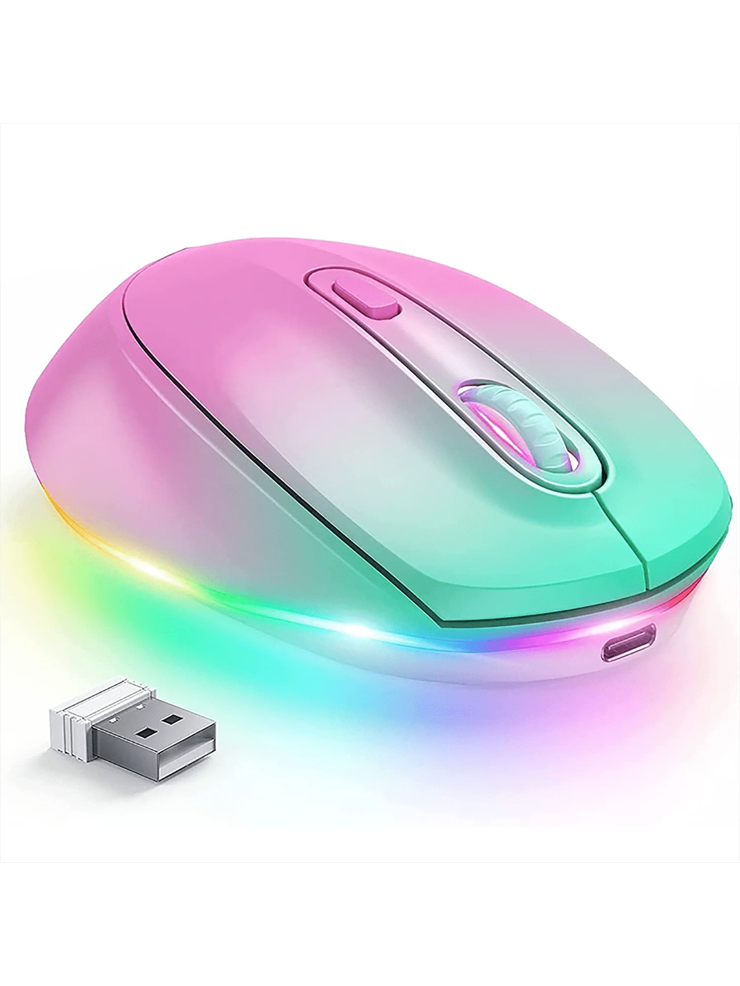 BOW-2-4G-Wireless-Mouse-Rechargeable-Mouse-Quiet-Click-Mice-with ...