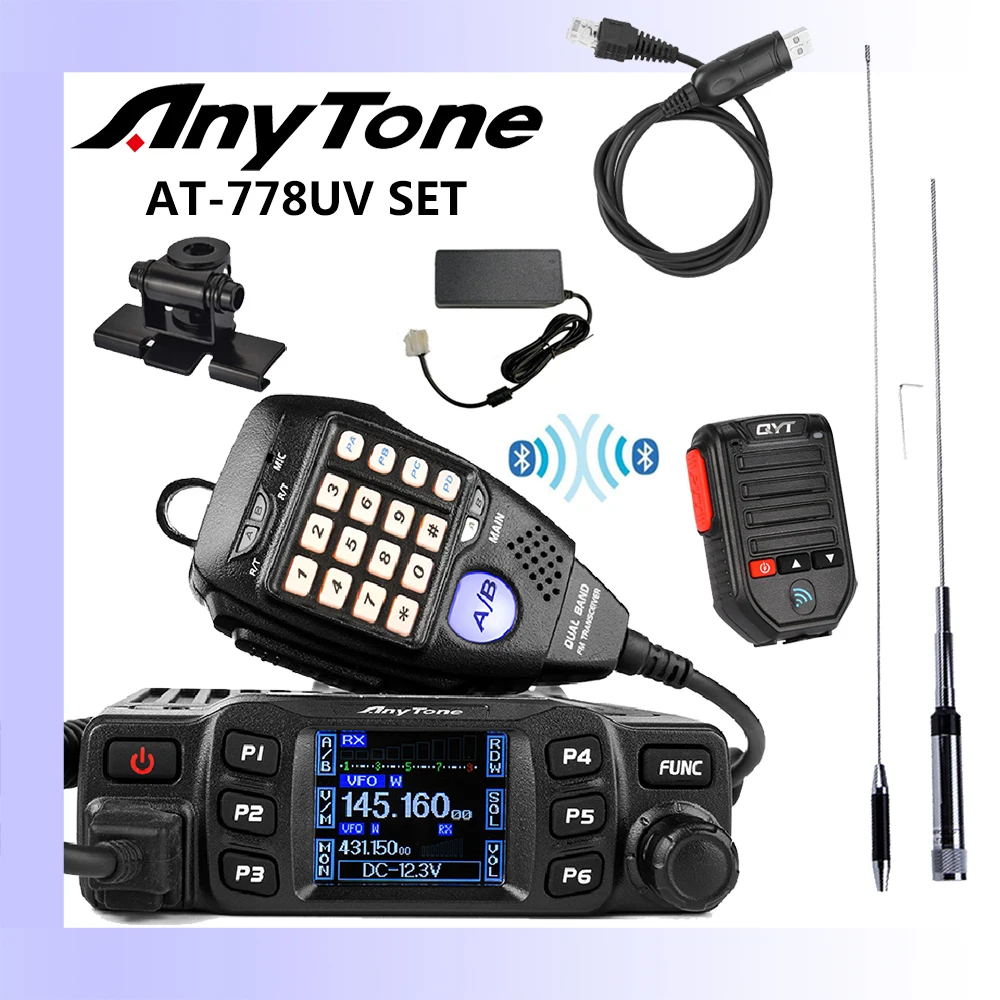 AnyTone-AT-778UV-Dual-Band-Transceiver-Mini-Mobile-Radio-Station-VHF ...