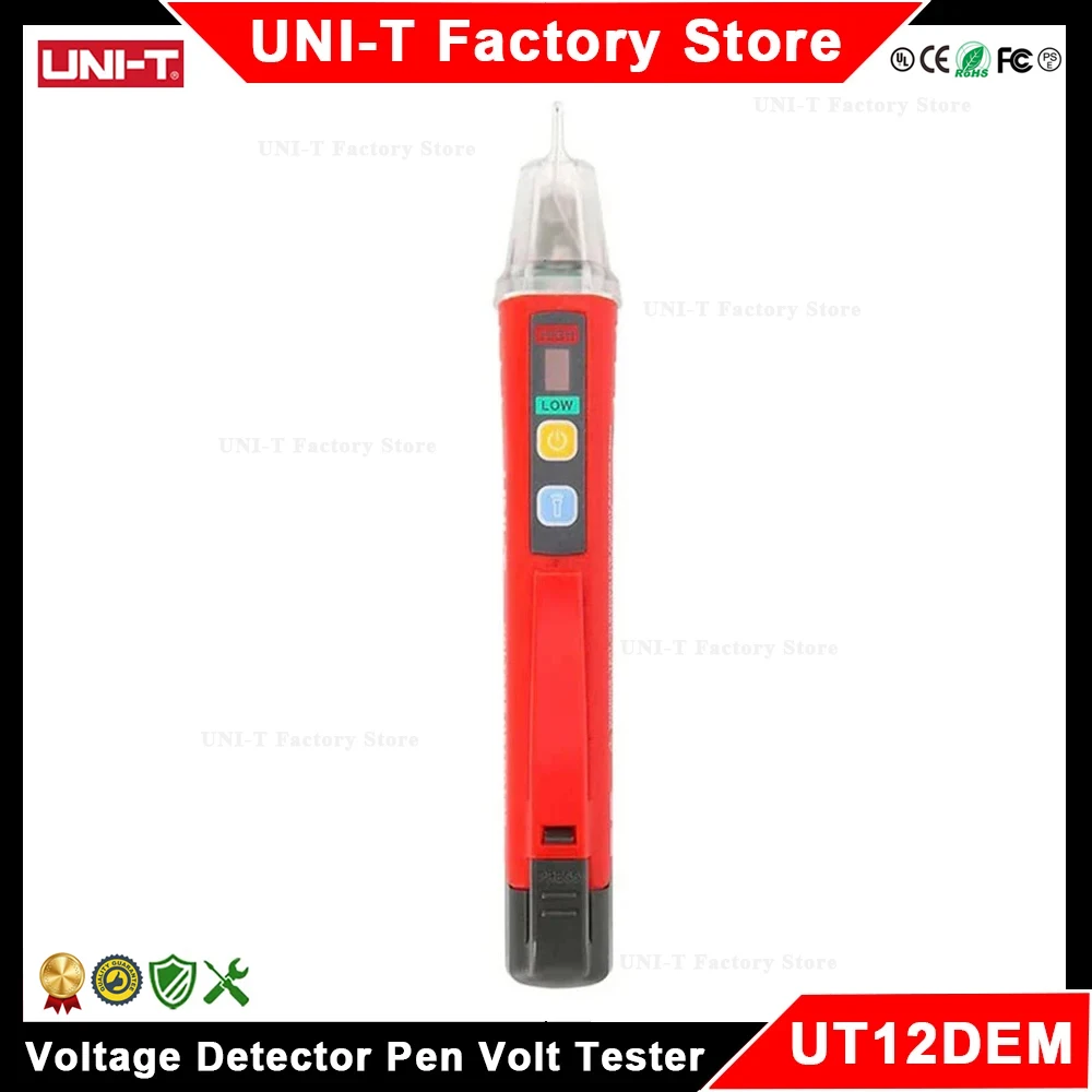 UNI-T-UT12D-UT12E-UT12M-Voltage-Detector-Pen-Non-Contact-1000V-Volt ...
