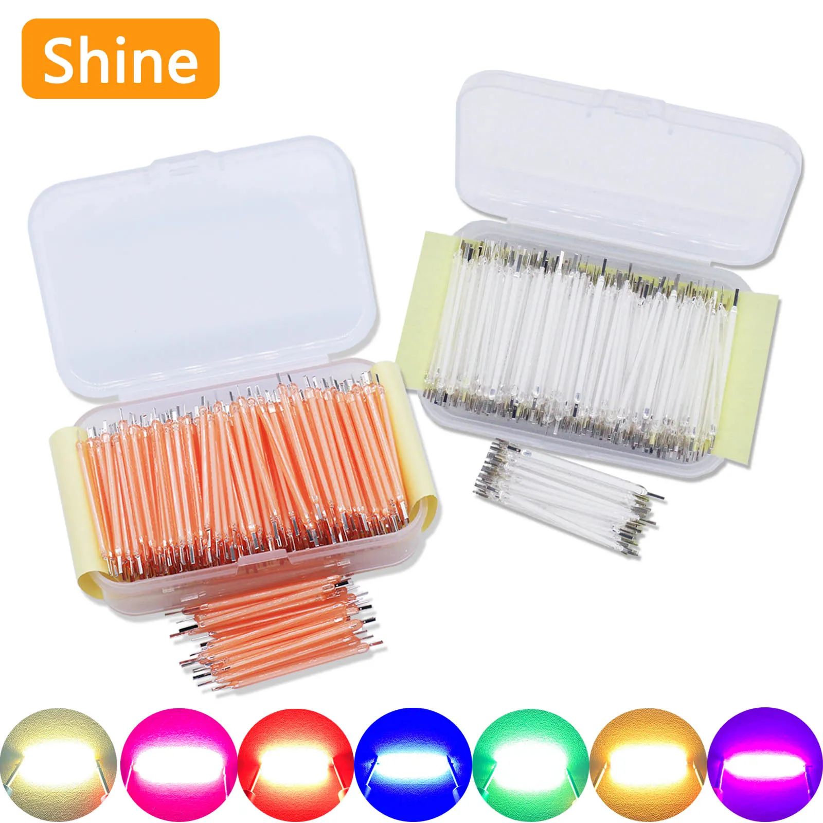 10~1200pcs 3V Filament LED 38mm LEDS Edison Light Bulb Decoration Home ...