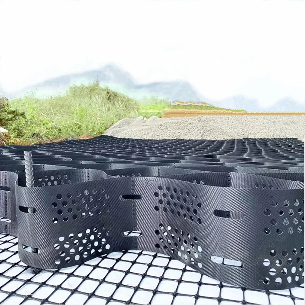 Grille-de-sol-Geocell-pour-herbe-stabilisateur-de-maille-grille-de ...