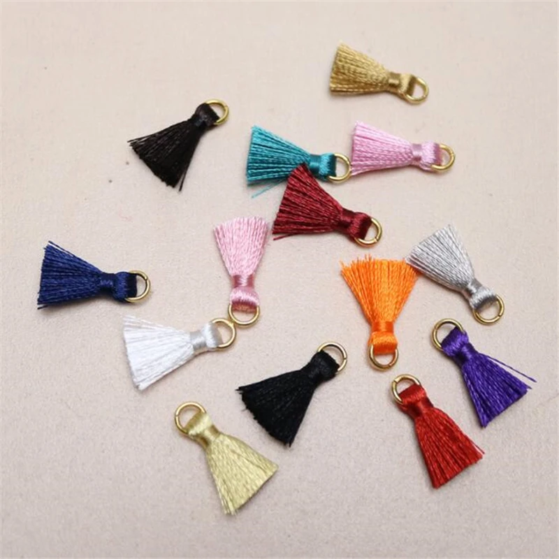 20pcs/lot 20mm mini small silk tassel for earrings jewelry making diy ...