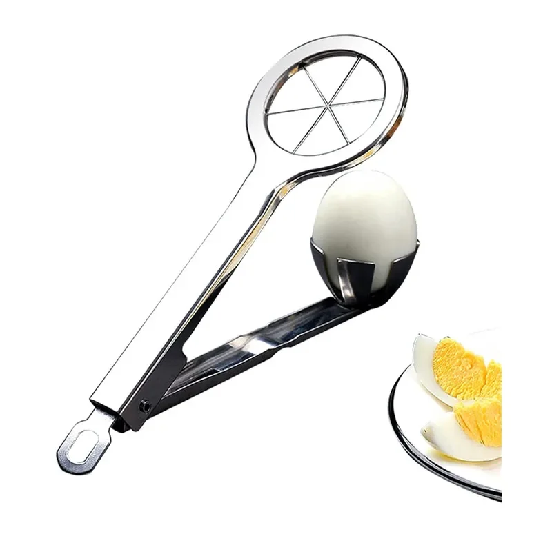 Stainless-Steel-Egg-Slicer-Egg-Cutter-with-Handle-with-Six-Blades ...