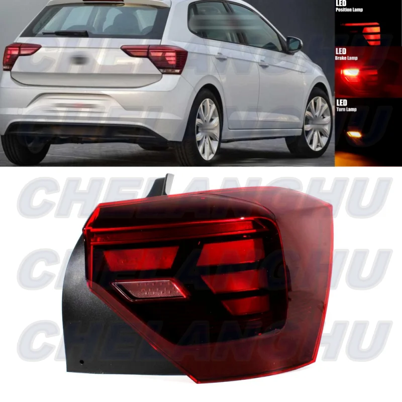 LED-Tail-Light-For-VW-Polo-Hatchback-2023-2024-Right-Outer-Side-Rear ...
