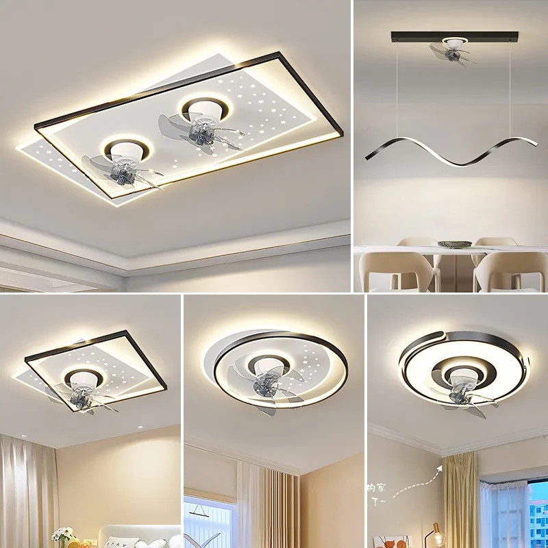 2024-Modern-Ceiling-Fan-Light-with-Remote-Control-and-Tiltable-Blades ...