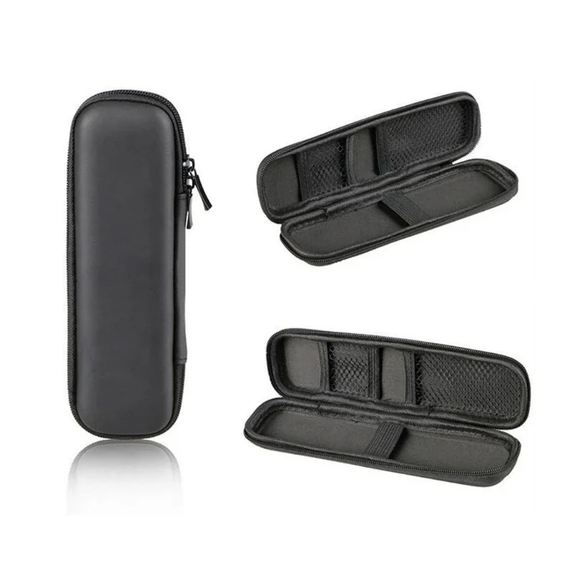 Black Waterproof Double Zipper Makeup Brushes Case Women Cosmetic Bag ...