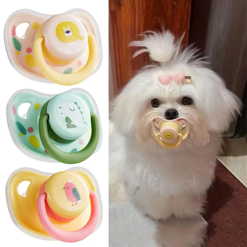 Practical-Pet-Calming-Pacifier-Soft-Silicone-Dog-Teeth-Resistant-Molar ...