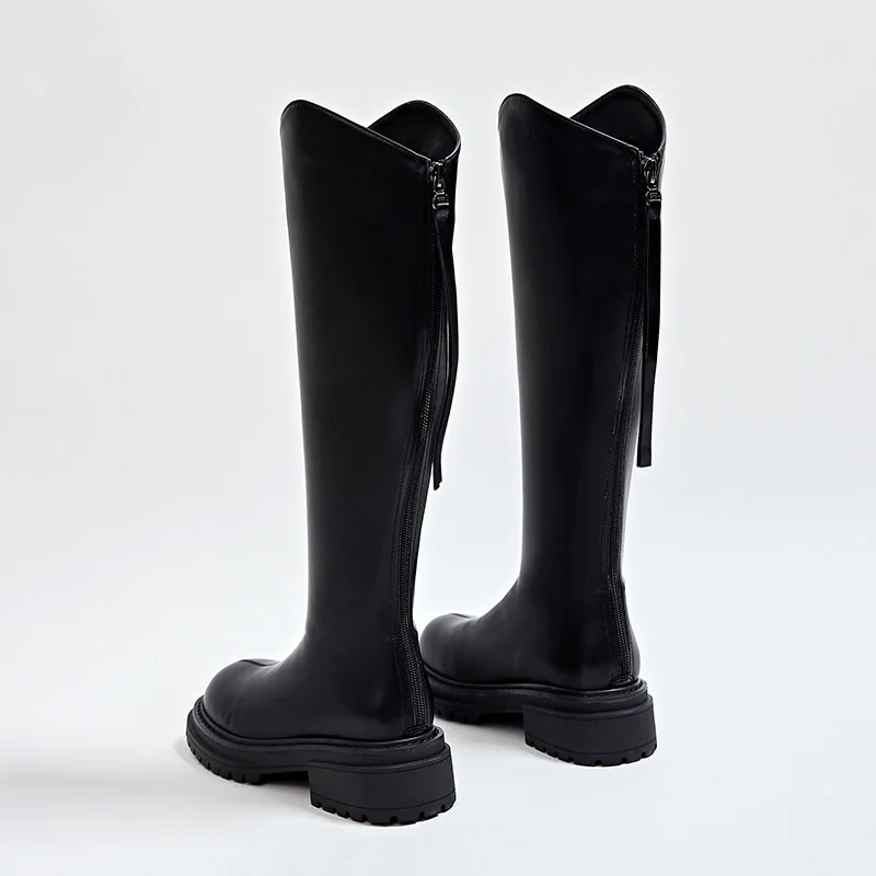 2023-V-neck-Boots-Autumn-Winter-New-Style-High-rise-Chunky-soled-Boots ...
