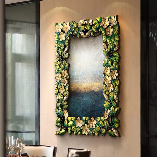 Square Vintage Mirror Frame