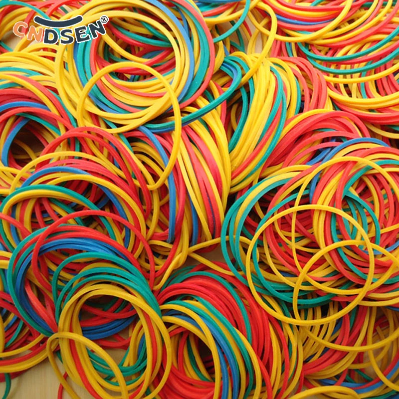 100/200/500Pcs Colorful Elastic Rubber Bands School Office Home ...