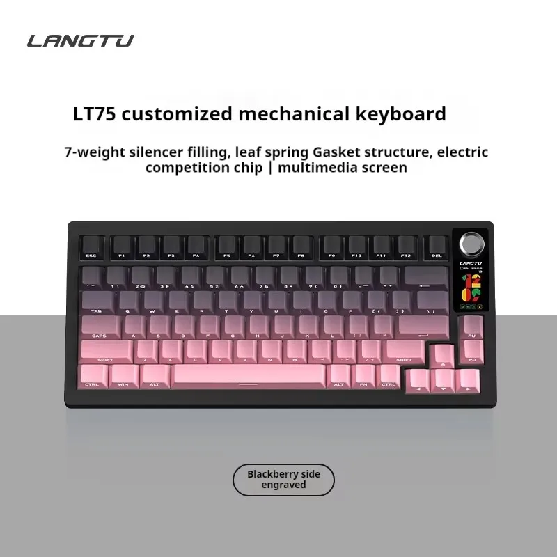 Langtu-Lt75-Mechanical-Keyboard-80-Keys-PBT-RGB-3-Mode-Bluetooth ...