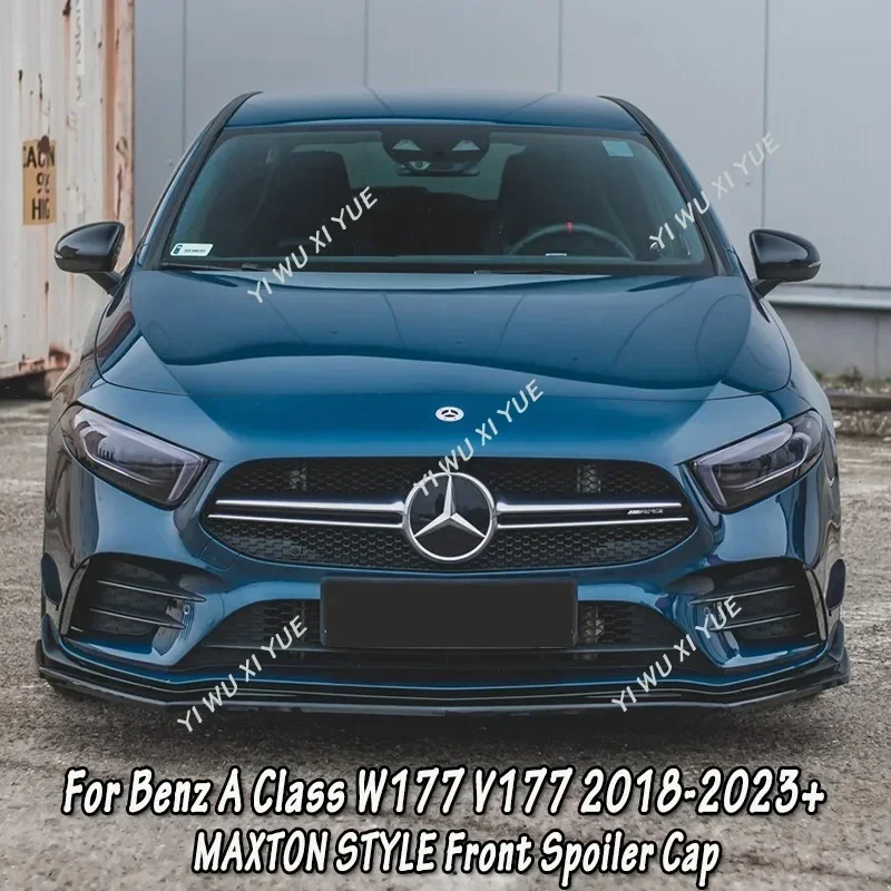 For-Benz-W177-V177-A-Class-2018-2023-A180-A200-A35-AMG-Front-Bumper-Lip ...