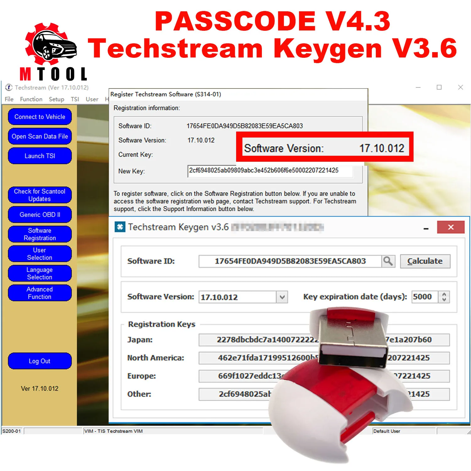 Passcode V4.1 For Techstream V16.30.013 Software Registration Keygen Calculator Smart Code Reset ...