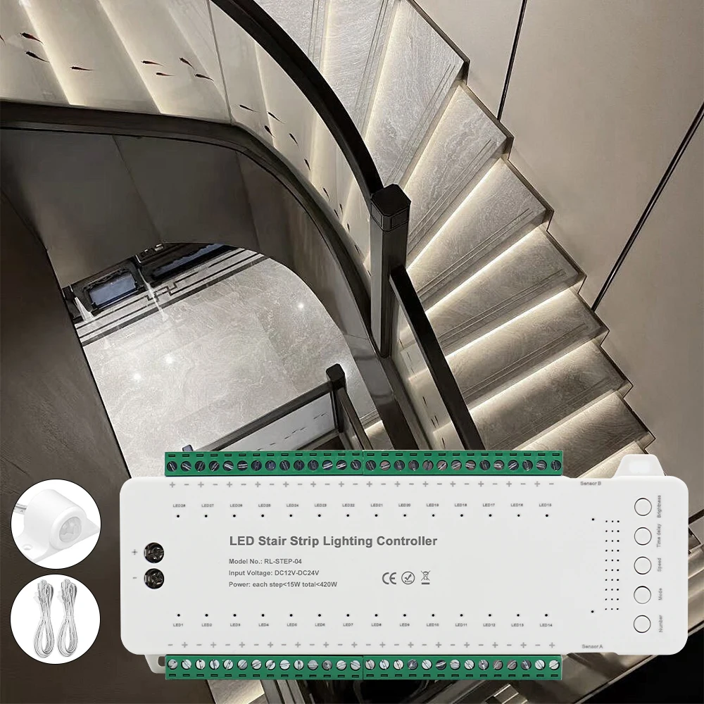 LED-Stair-Light-Strip-com-sensor-de-movimento-PIR-COB-LED-Strip ...