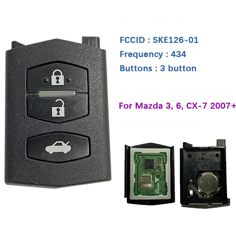CN026022-Genuine-Flip-Key-For-Mazda-3-6-CX-7-2007-Original-Flip-Remote ...