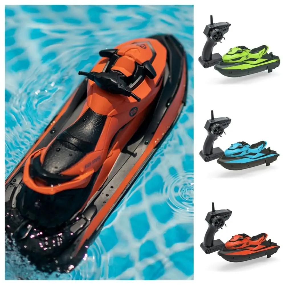 Plastic High-Speed Rc Motorboat Jet Ski Rechargeable Electric Boat ...